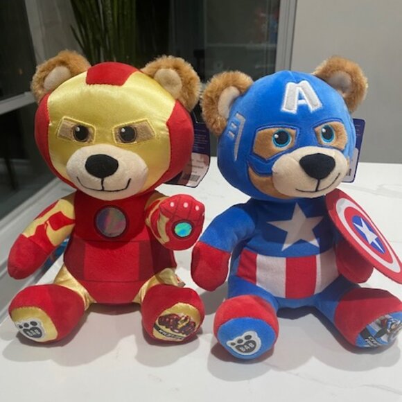 Build-A-Bear | Toys | Nwt Build A Bear Captain America And Iron Man ...